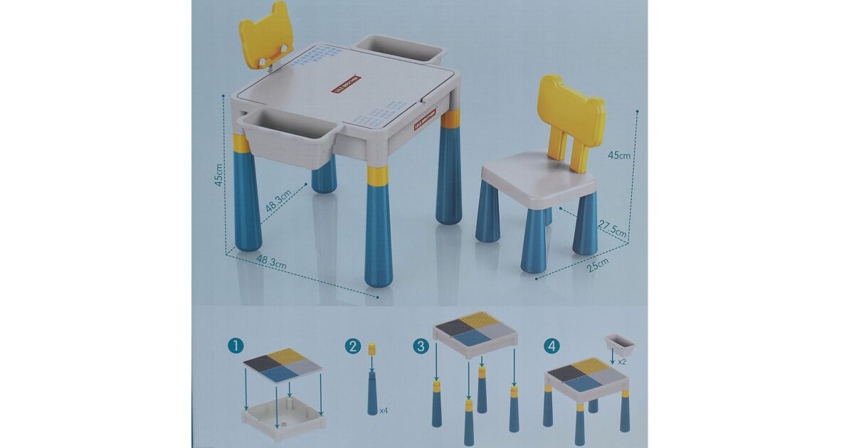 Vulpi Moduláris asztal székkel a Lego Lele 1 számára | Pepita.hu