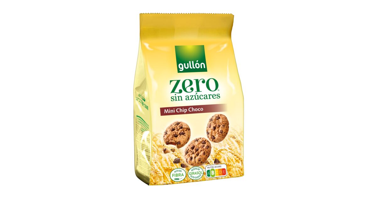 Gullón mini chip choco zero keksz csokoládé darabkákkal, édesítőszerrel ...