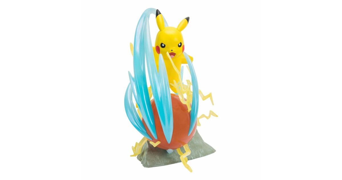 BOTI Pokémon 25th Anniversary Megvilágított Deluxe Pikachu szobor 33 cm ...