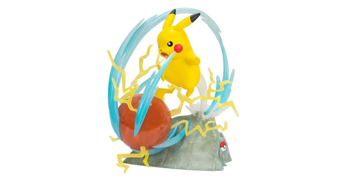BOTI Pokémon 25th Anniversary Megvilágított Deluxe Pikachu szobor 33 cm ...