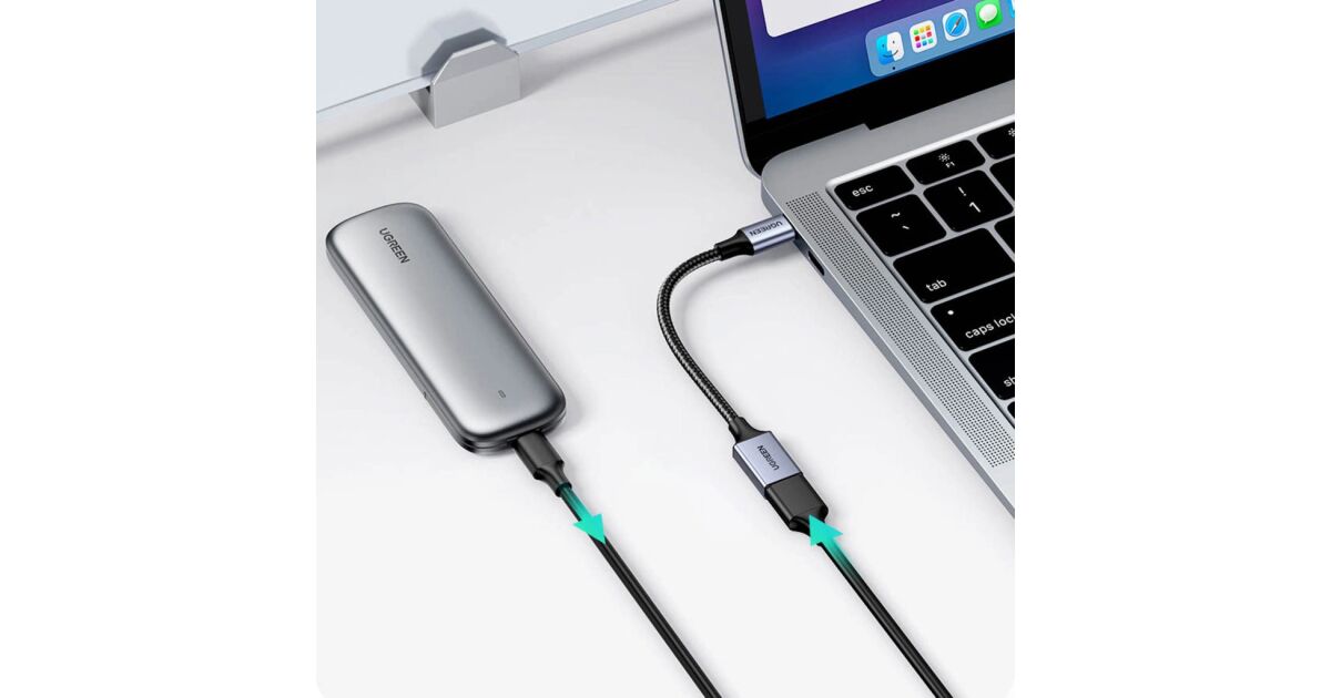 Ugreen OTG adapter cable USB-C (male) - USB-A (female) 5Gb/s 0.15m ...