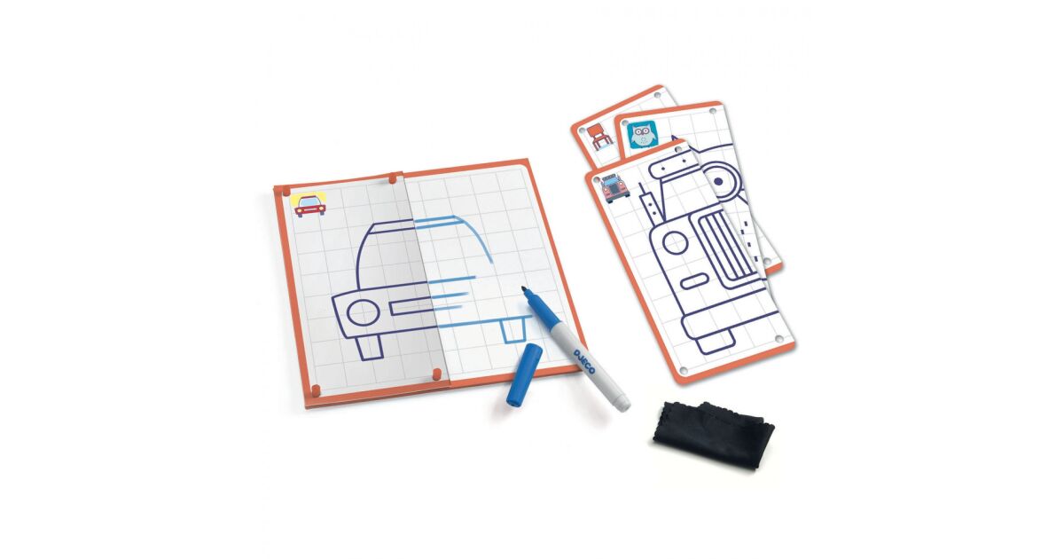 Djeco 8325 Rajzolás lépésről lépésre - Tükörkép rajz - Step by step ...