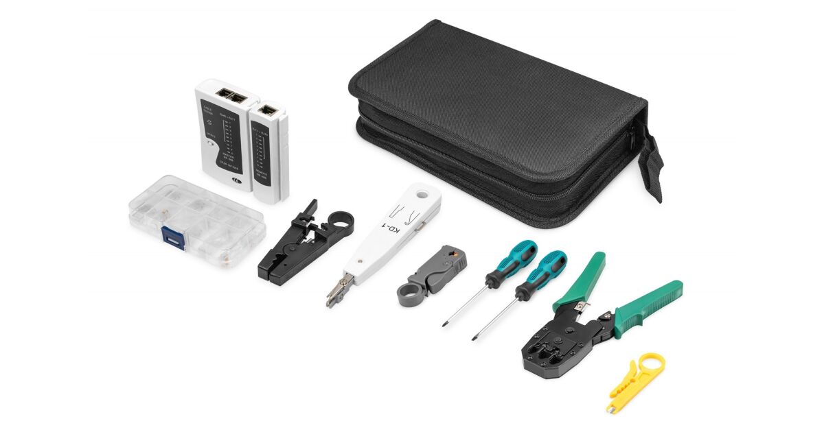 Sada sieťových nástrojov DIGITUS DN-94027 + tester | Pepita.com