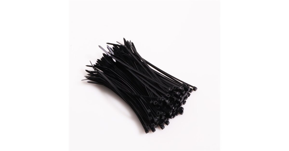 Iris Electric 100 buc. coliere cablu albe 150x2.5mm, legături rapide ...
