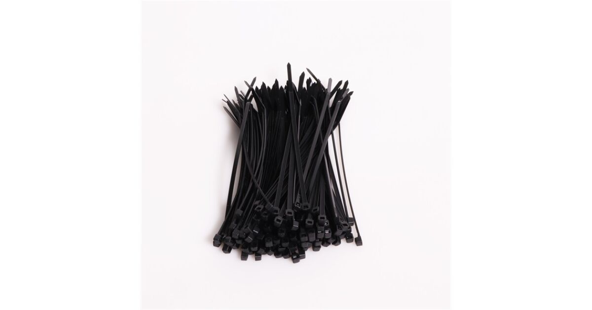 Iris Electric 100 buc. coliere cablu albe 150x2.5mm, legături rapide ...
