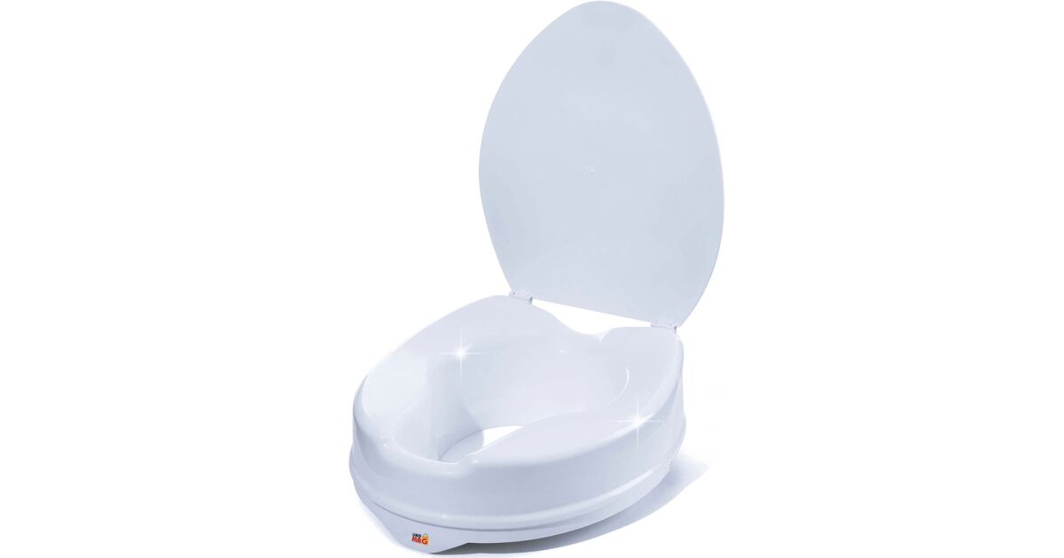 Inaltator WC cu capac Linomag®, 15 cm inaltime, Sistem de prindere ...