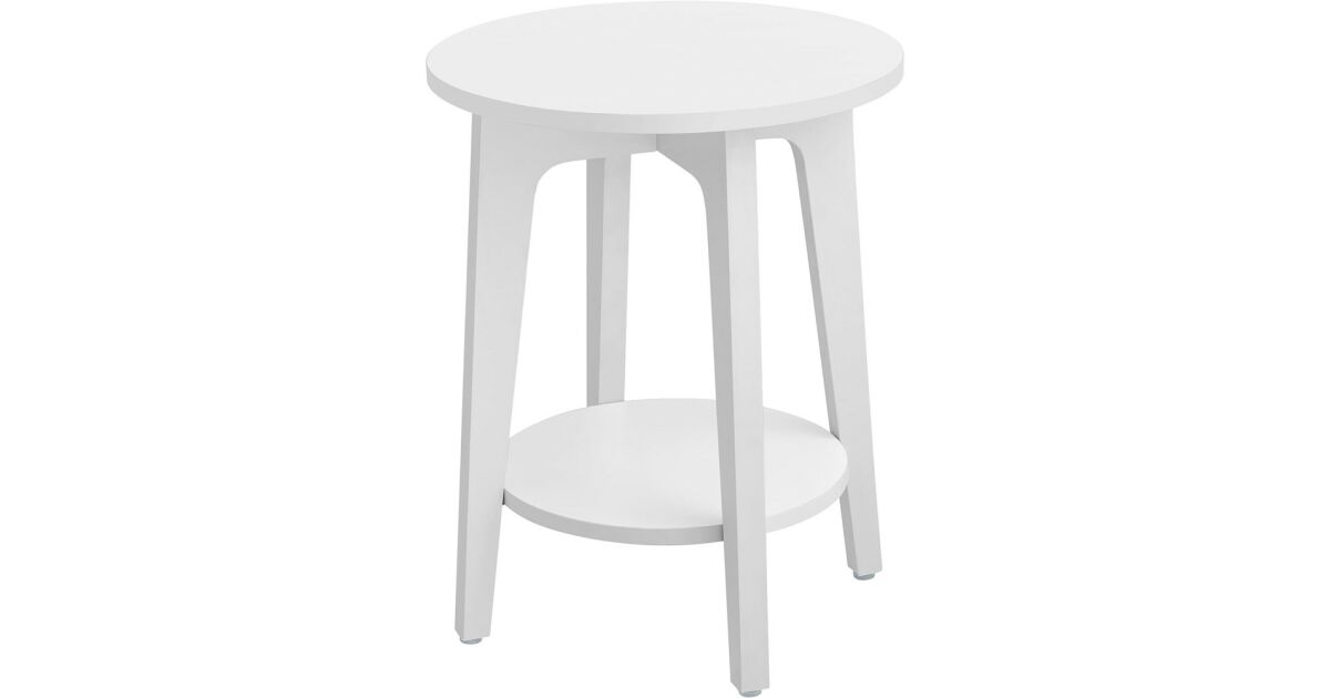 Lerakó asztal, fehér, 50 cm magas 40 cm átmérő | Pepita.hu