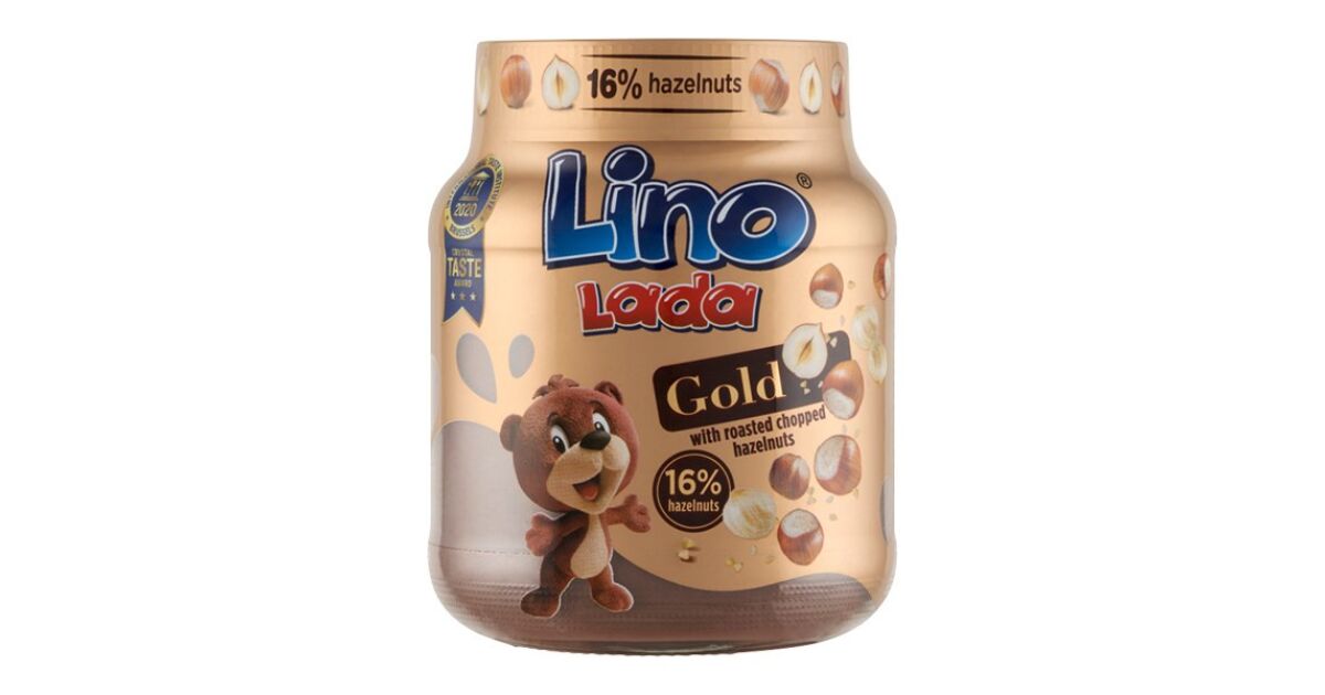 Mogyorókrém LINO LADA Gold mogyoródarabokkal 350g | Pepita.hu