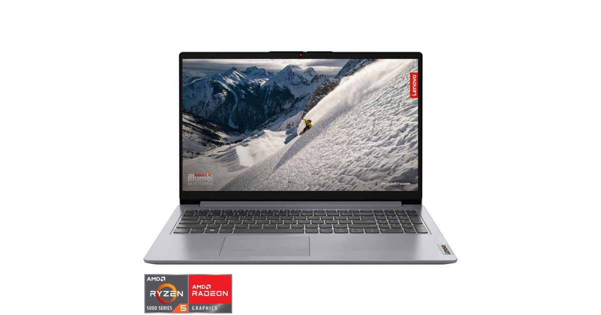 Laptop Lenovo IdeaPad 1 15ALC7 cu procesor AMD Ryzen 5 5500U pana la 4 ...