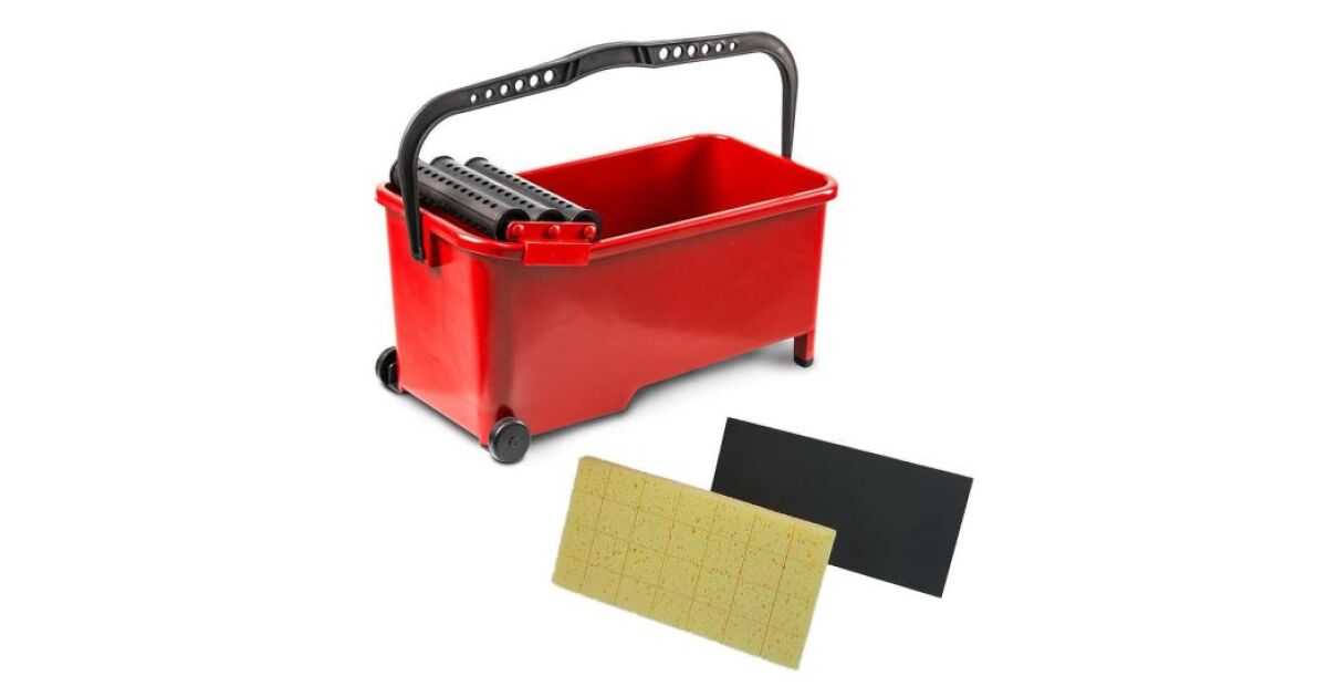 Set Eimer für die Anwendung und Reinigung von Fugenmörtel, 2 x Kelle ...