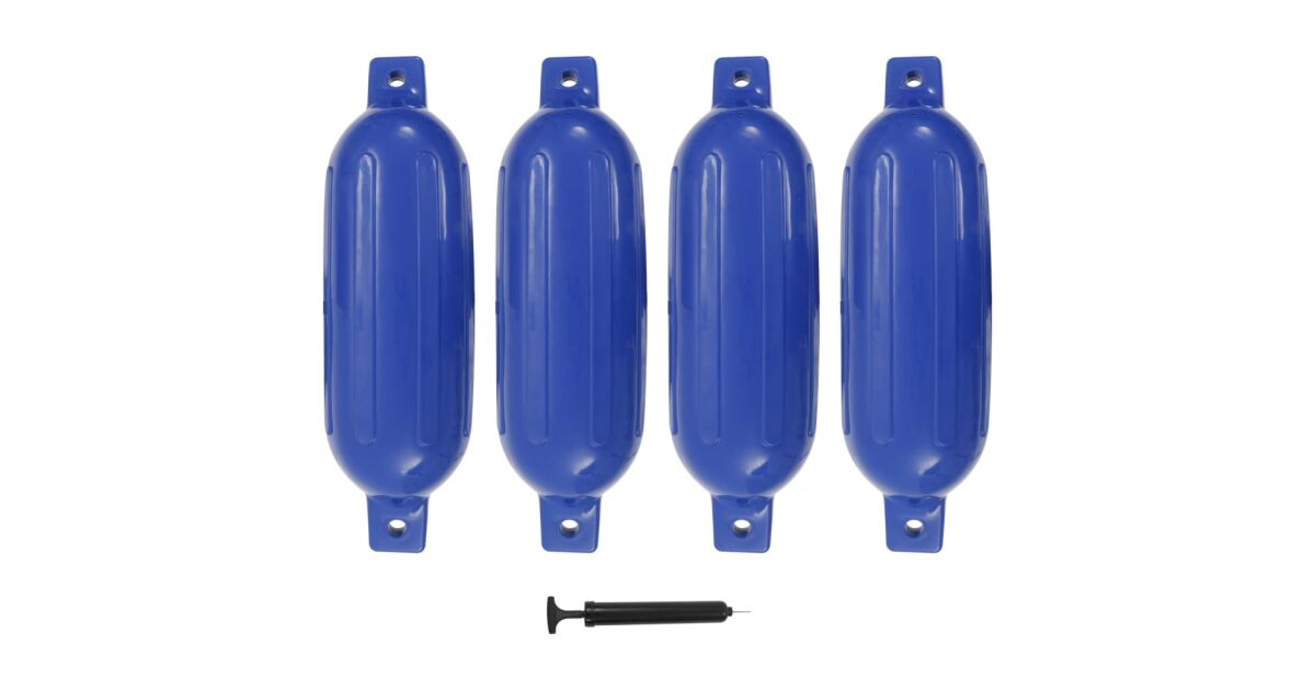 vidaXL 4 darab kék PVC csónak ütköző 58,5 x 16,5 cm | Pepita.hu