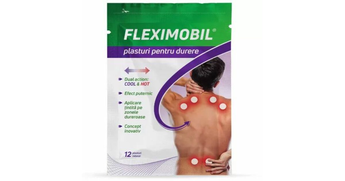 Fleximobil fájdalomcsillapító tapasz, 12 db, Fiterman Pharma | Pepita.hu
