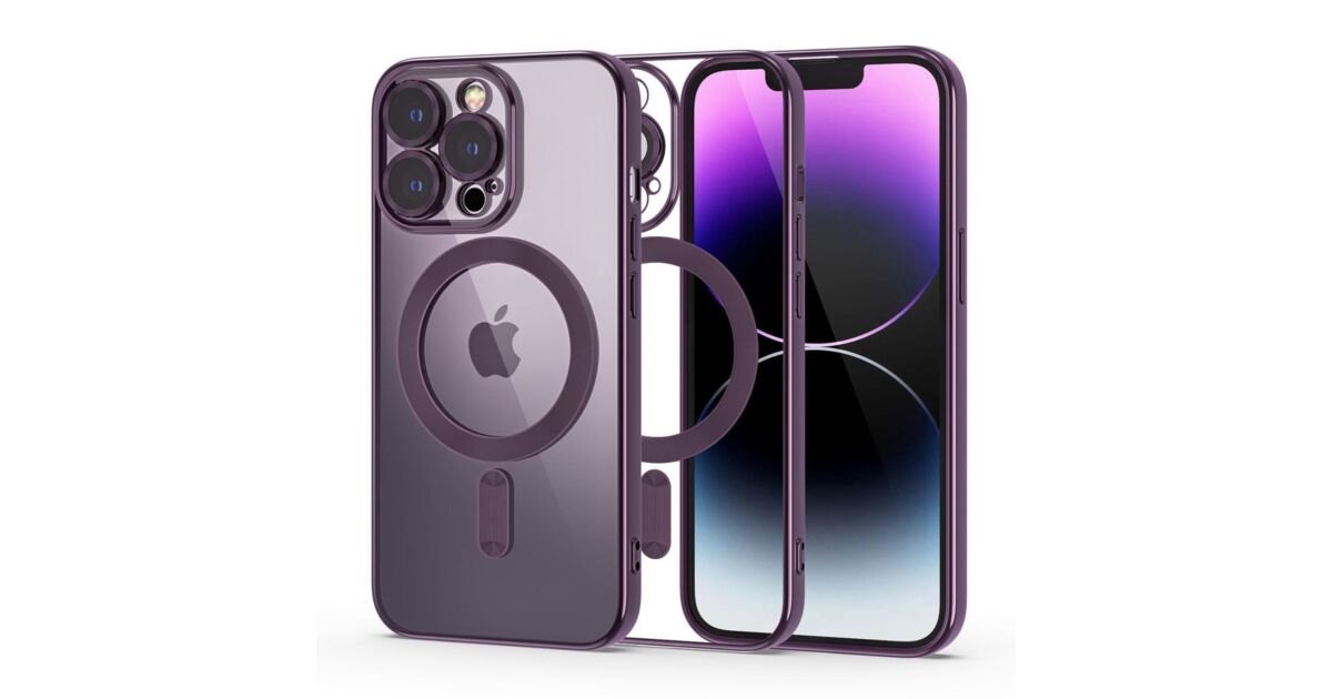 Tech-Protect MagShine Line MagSafe iPhone 14 Pro tok - lila | Pepita.hu