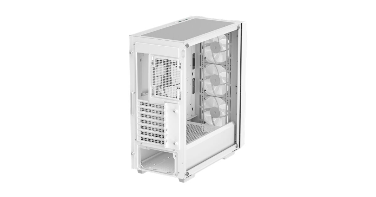 DeepCool CC560 MESH WH V2 ablakos 4x12cm A-RGB ventilátor ATX ...
