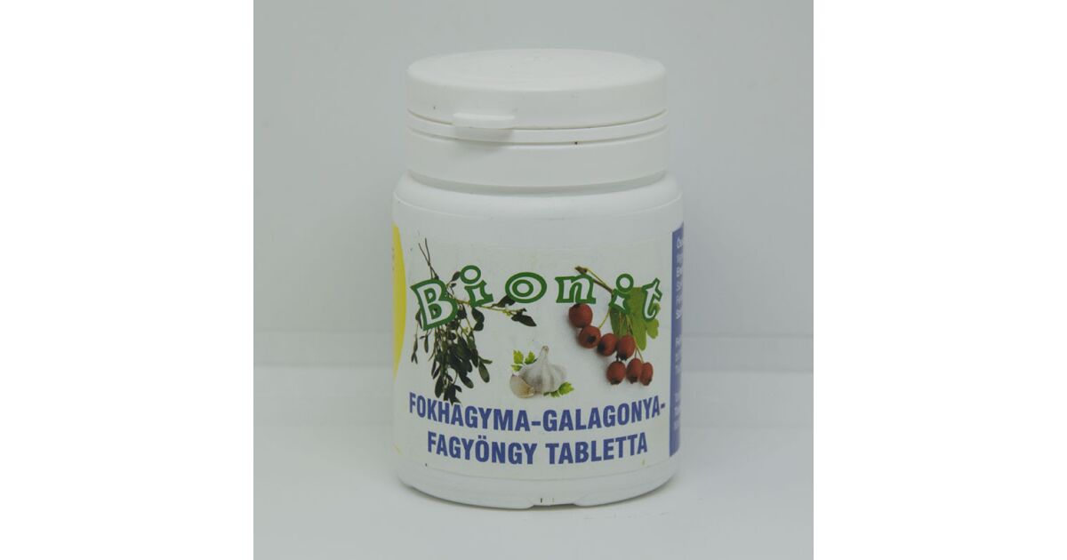 Bionit fokhagyma-galagonya fagyöngy tabletta 150 db | Pepita.hu