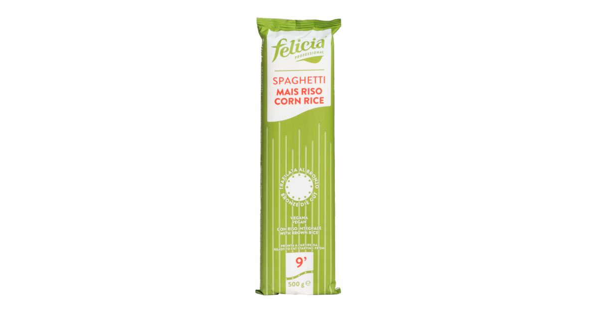 Felicia bio gluténmentes tészta kukorica-rizs spagetti 500 g | Pepita.hu