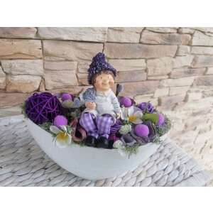 Lila levendula babás asztali dísz | Pepita.hu