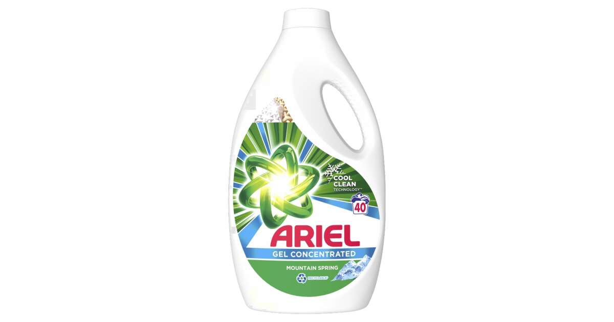 Ariel Mountain Spring folyékony Mosószer 2x2,2L - 80 mosás | Pepita.hu