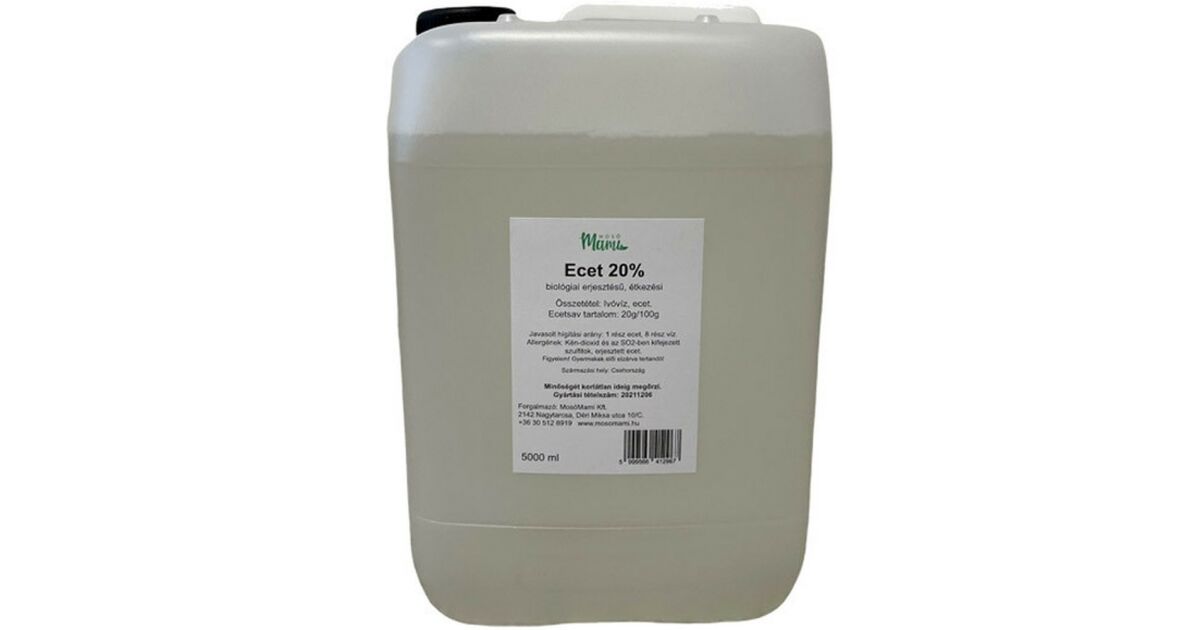 Ecetsav 20 %-os 5 liter biológiai erjesztésű MM | Pepita.hu