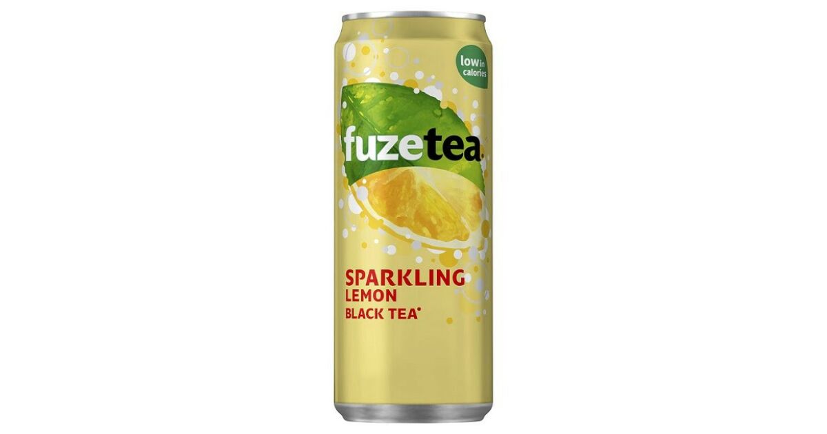 Fuze Tea Sparkling Black Tea citromos szénsavas fekete tea 330ml ...