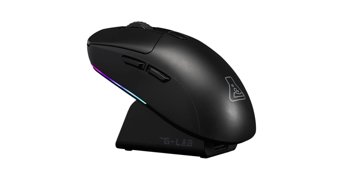 G-Lab KULT-TITAN-PRO-B 12000 DPI Pixart PAW 3311 RGB Wireless Gamer ...
