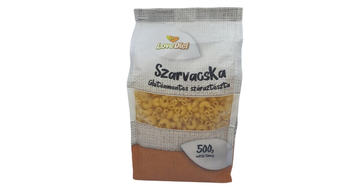 Lovediet gluténmentes száraztészta szarvacska 500 g | Pepita.hu Lovediet gluténmentes száraztészta szarvacska 500 g | Pepita.hu
