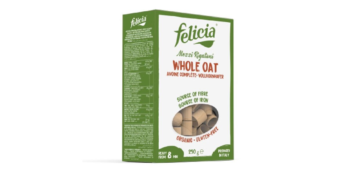 Felicia bio gluténmentes tészta zab mezzi rigatoni 250 g | Pepita.hu