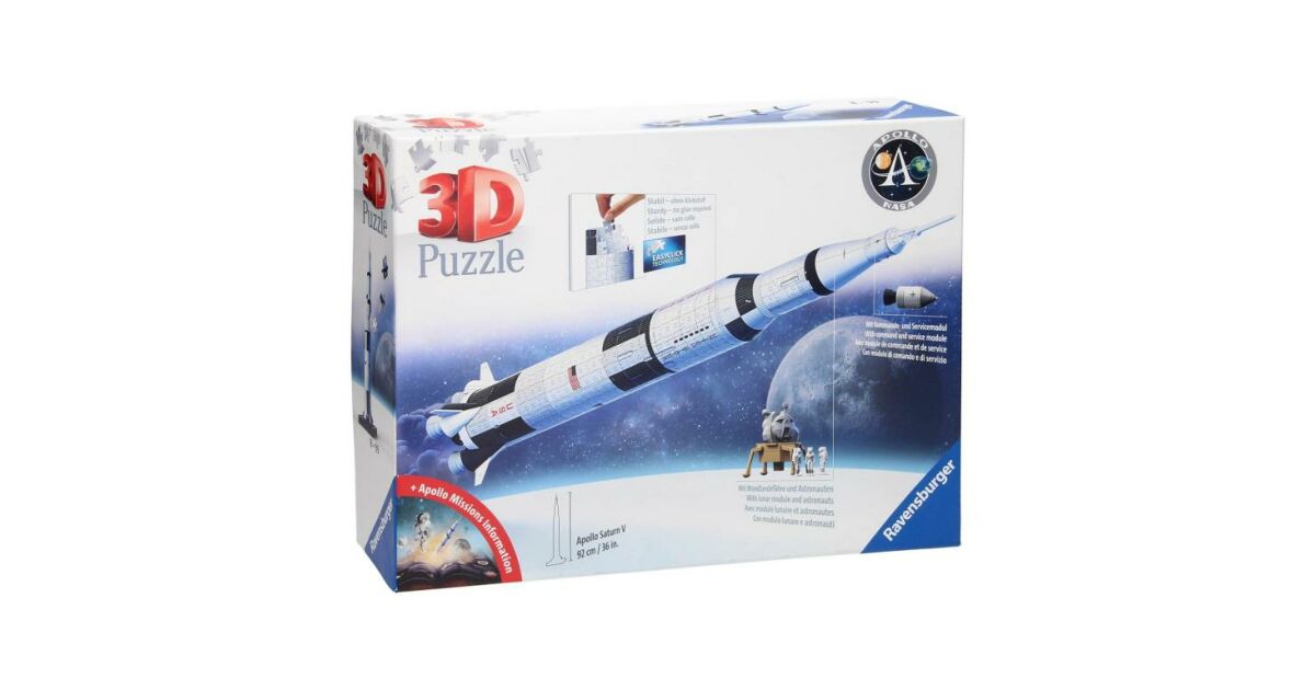 Ravensburger 3D puzzle Apollo Saturn V, 440 darabos | Pepita.hu
