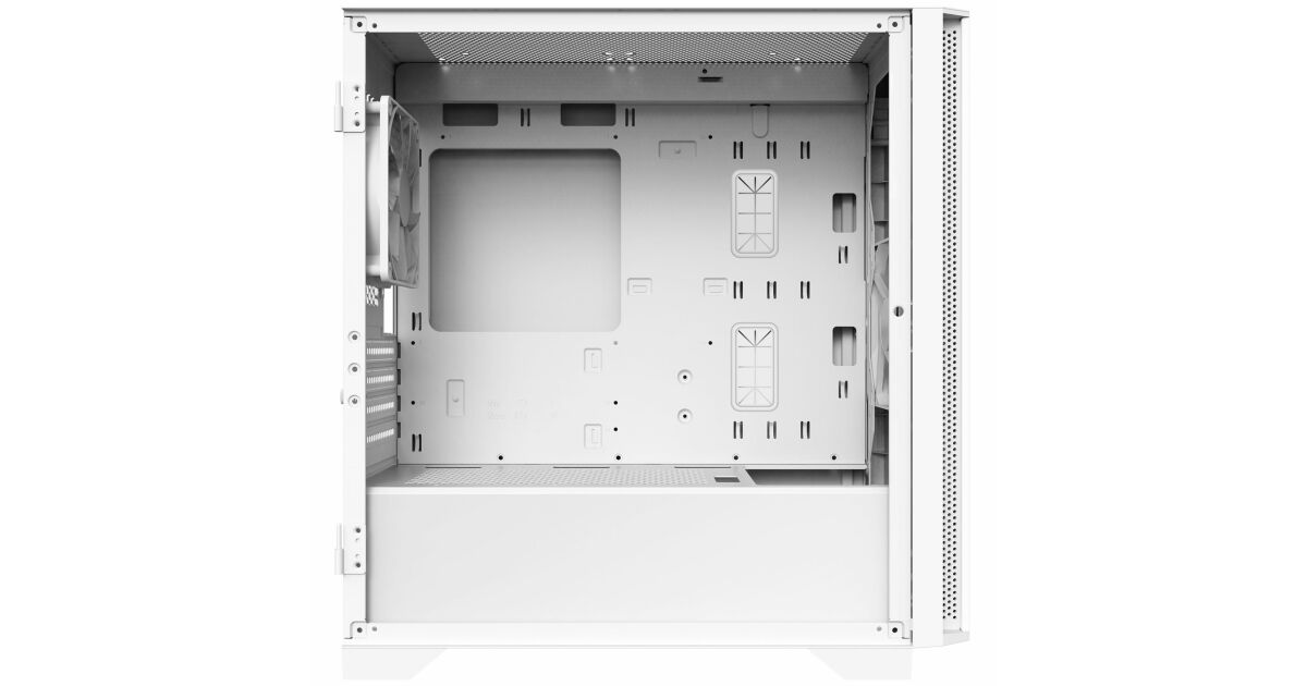 Carcasa Montech AIR 100 Lite, fara sursa, Alb, mesh, tempered glass ...