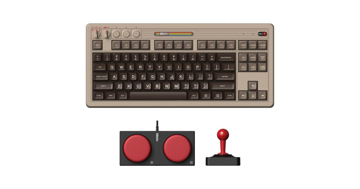 8BitDo Retro Mechanikus Gamer Billentyűzet Commodore 64 Edition ...