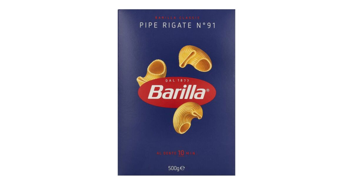 BARILLA TÉSZTA PIPE RIGATE N.91 500G | Pepita.hu