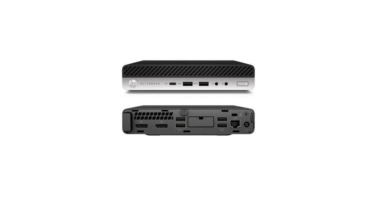 HP EliteDesk 800 G5 DM i5-8500 - 6 mag, 8GB DDR4, 256GB NVME M.2 SSD ...