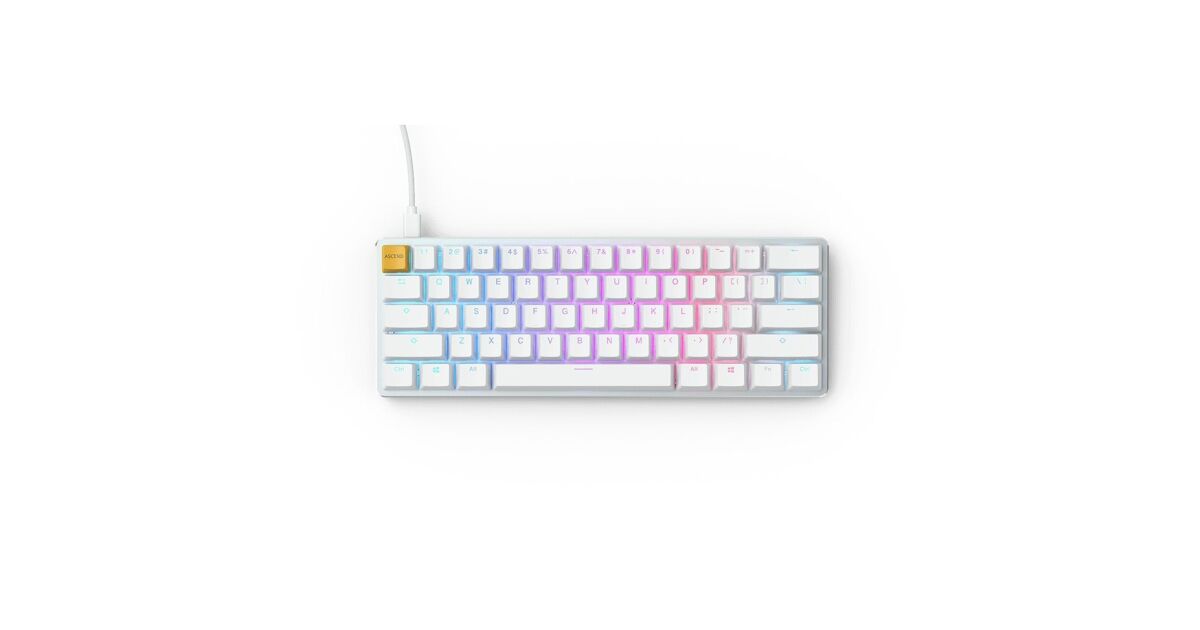 Glorious GMMK Compact White Ice Edition - Gateron-Brown, fehér, US (GLO ...