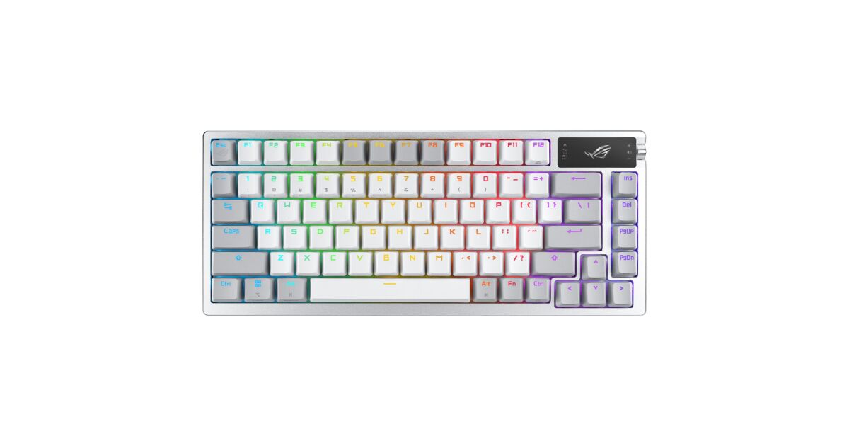 ASUS ROG AZOTH Moonlight White (ROG NX Snow / PBT) - US (90MP031A ...