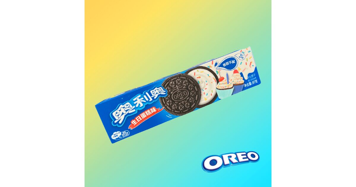 Oreo Japán Birthday Cake torta krémmel töltött keksz 97g | Pepita.hu
