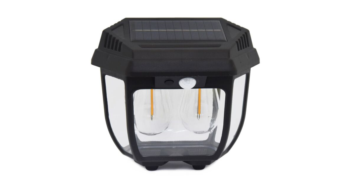 2 LED kültéri napelemes fali lámpa - 18W (HW 669-2W) | Pepita.hu