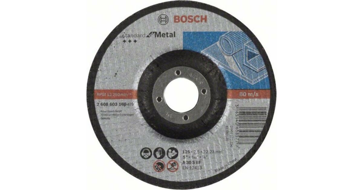 BOSCH PRO Disc de tăiere pentru metal 125 x 2,5 x 22,2 mm A 30 S BF ...