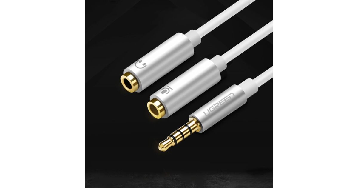 Ugreen cable cable headphone splitter mini jack 3.5 mm - 2 x mini jack ...