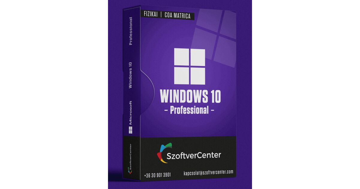 Microsoft Windows 10 Professional - COA Matrica (FQC-08925) | Pepita.hu