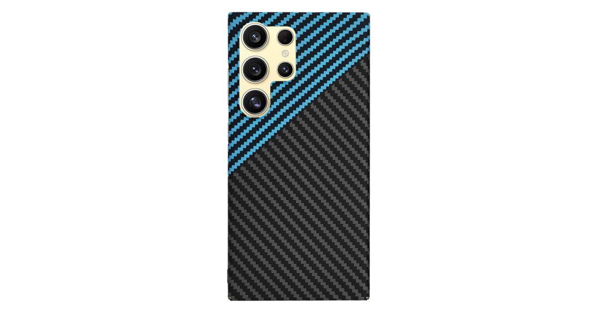 Samsung Galaxy S25 Ultra tok - CarbonFiber Slim - Blue Pulse | Pepita.hu