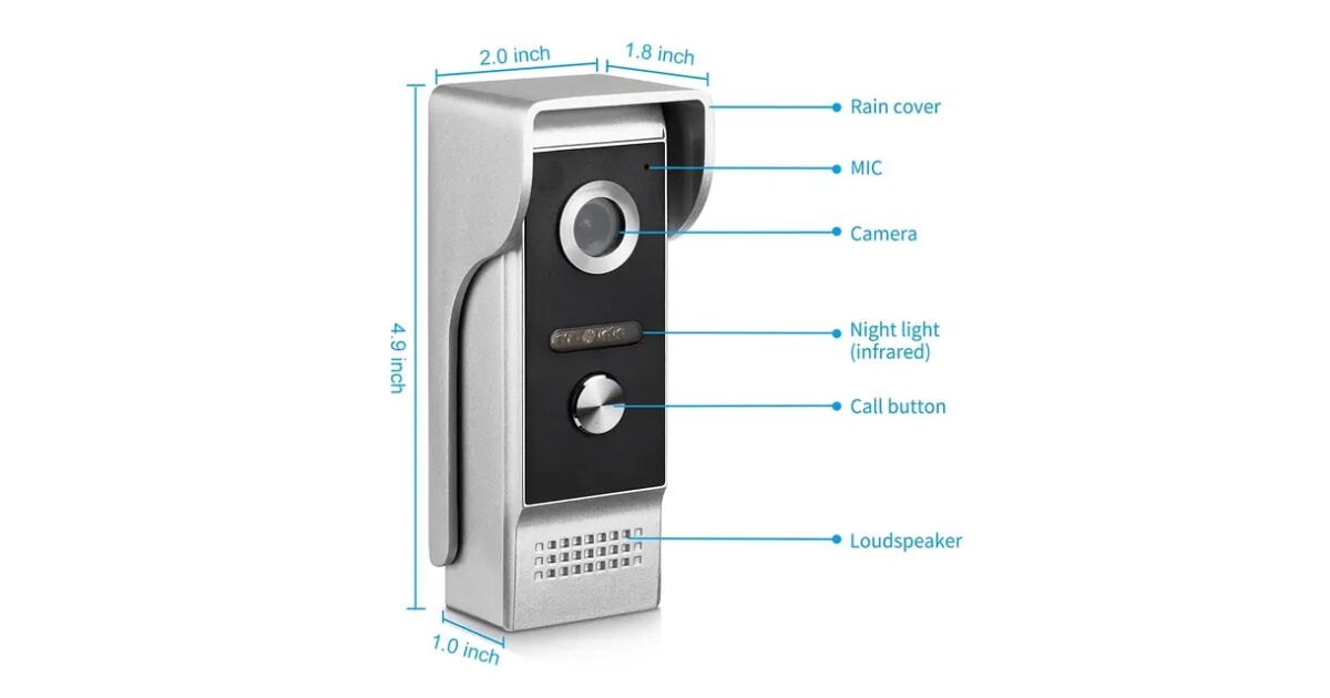 Videointerfon cu receptor, CRISTALIS SALE™, Ecran TFT LCD color de 5 ...