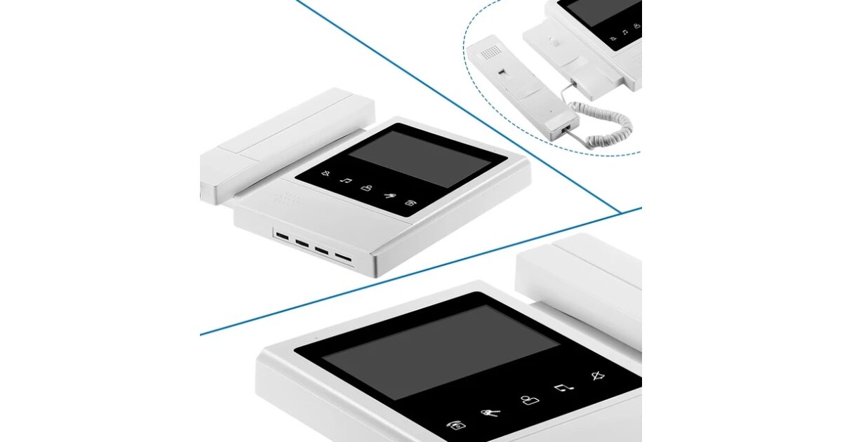 Videointerfon cu receptor, CRISTALIS SALE™, Ecran TFT LCD color de 5 ...