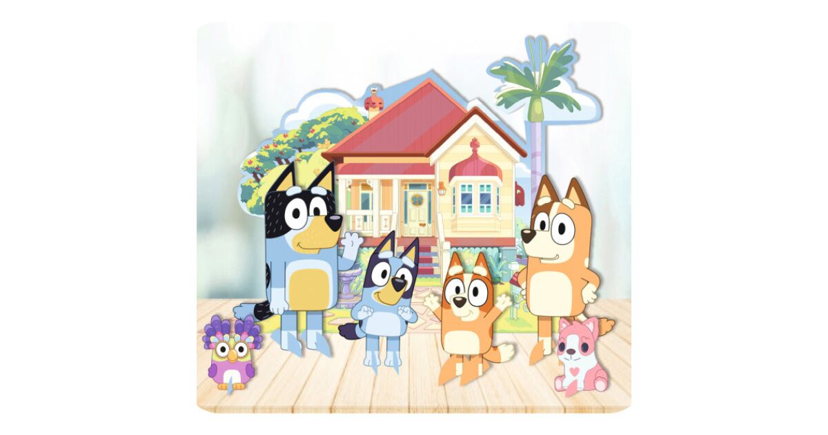 Bluey Joke set de decorare a mesei cu 7 piese | Pepita.com