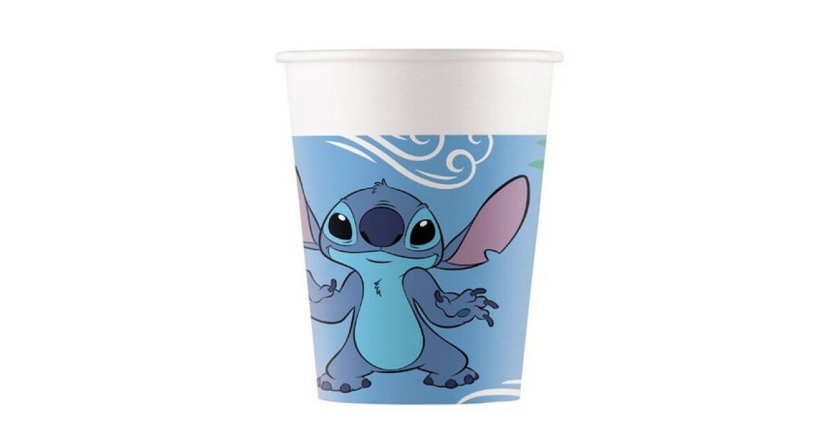 Disney Lilo și Stitch Angel pahar de hârtie 8 buc 200 ml FSC | Pepita.com
