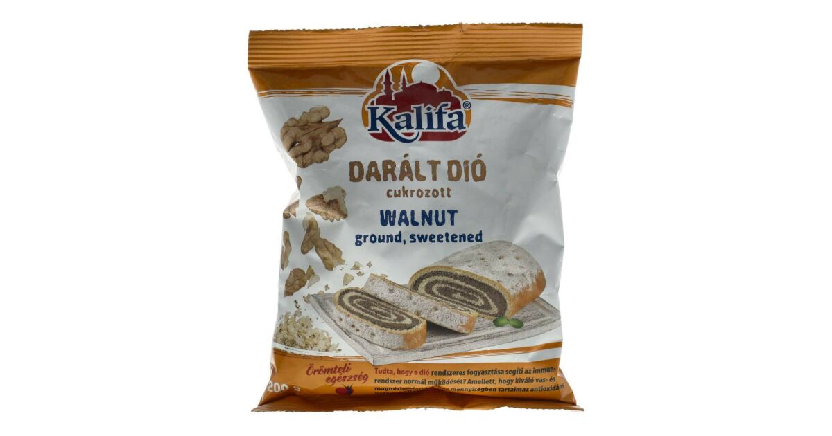 KALIFA DIÓ DARÁLT CUKROZOTT 200G | Pepita.hu