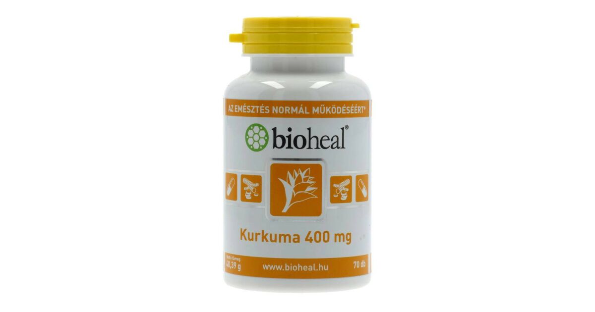 BIOHEAL KURKUMA 400MG TABLETTA | Pepita.hu