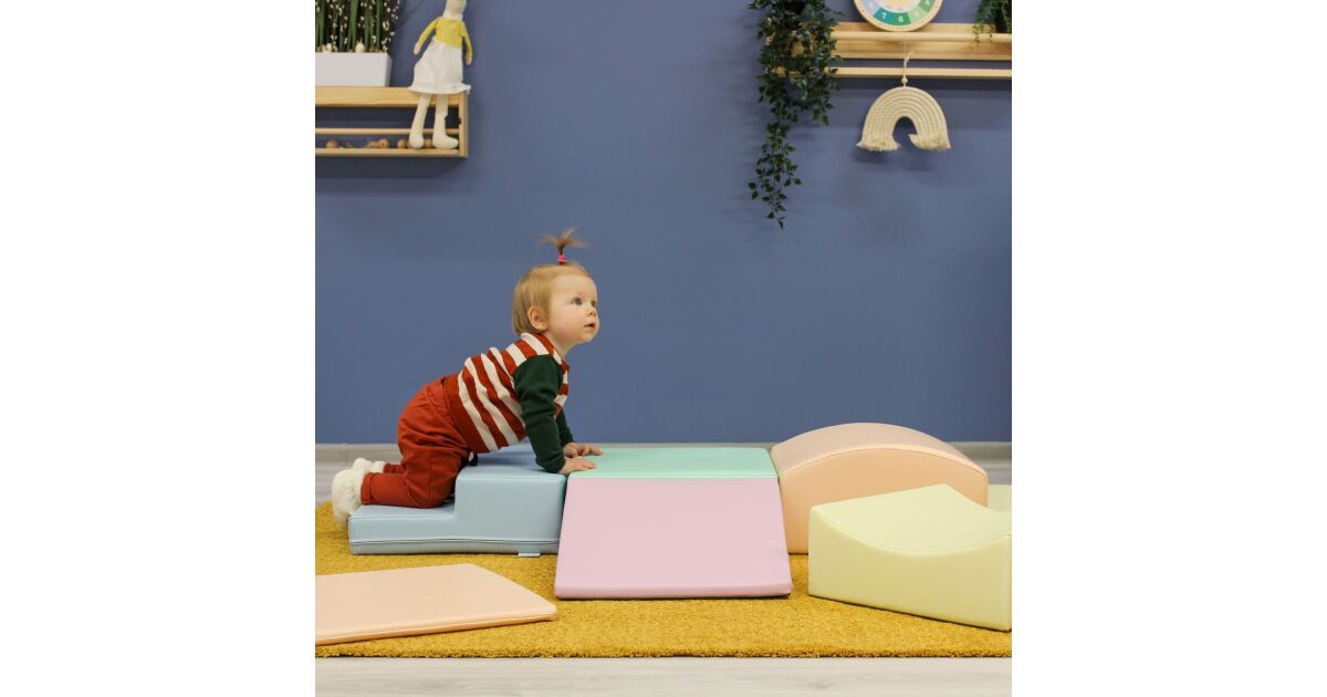 IGLU SOFT PLAY Educational Foam Playground - Pastel Colours | Pepita.com