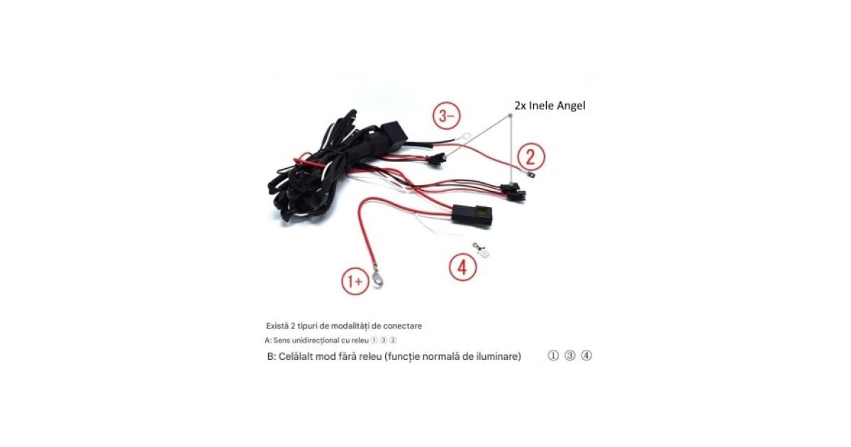 Kit Angel Eyes LED COTTON BMW E90 NFL 2x100mm + 2x120mm - az eredeti ...