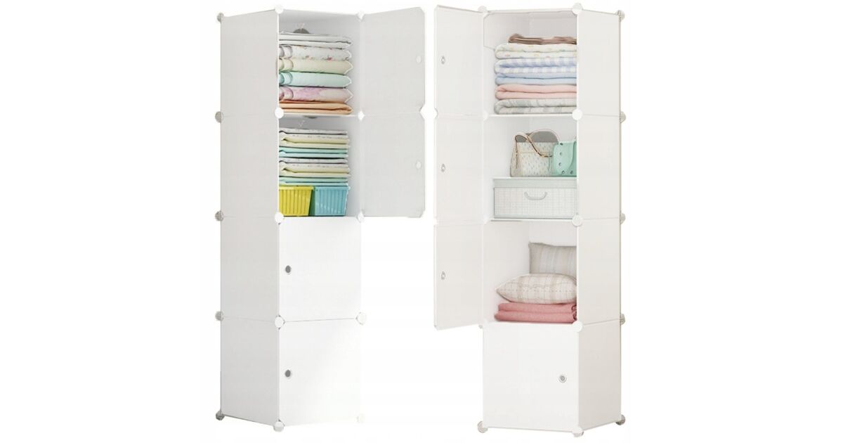 DULAP MODULAR DULAP DULAP ALB ÎNCHIS BIBLIOTECĂ | Pepita.com