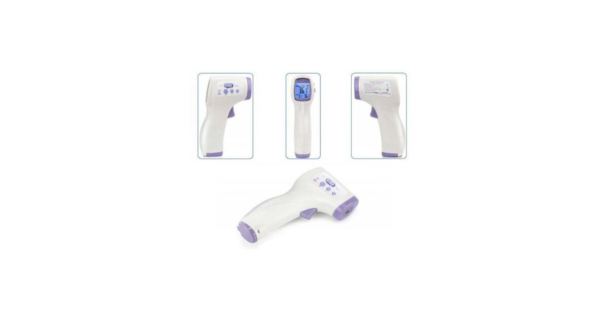 2 az 1-ben infravörös érintésmentes orvosi hőmérő test- és ...